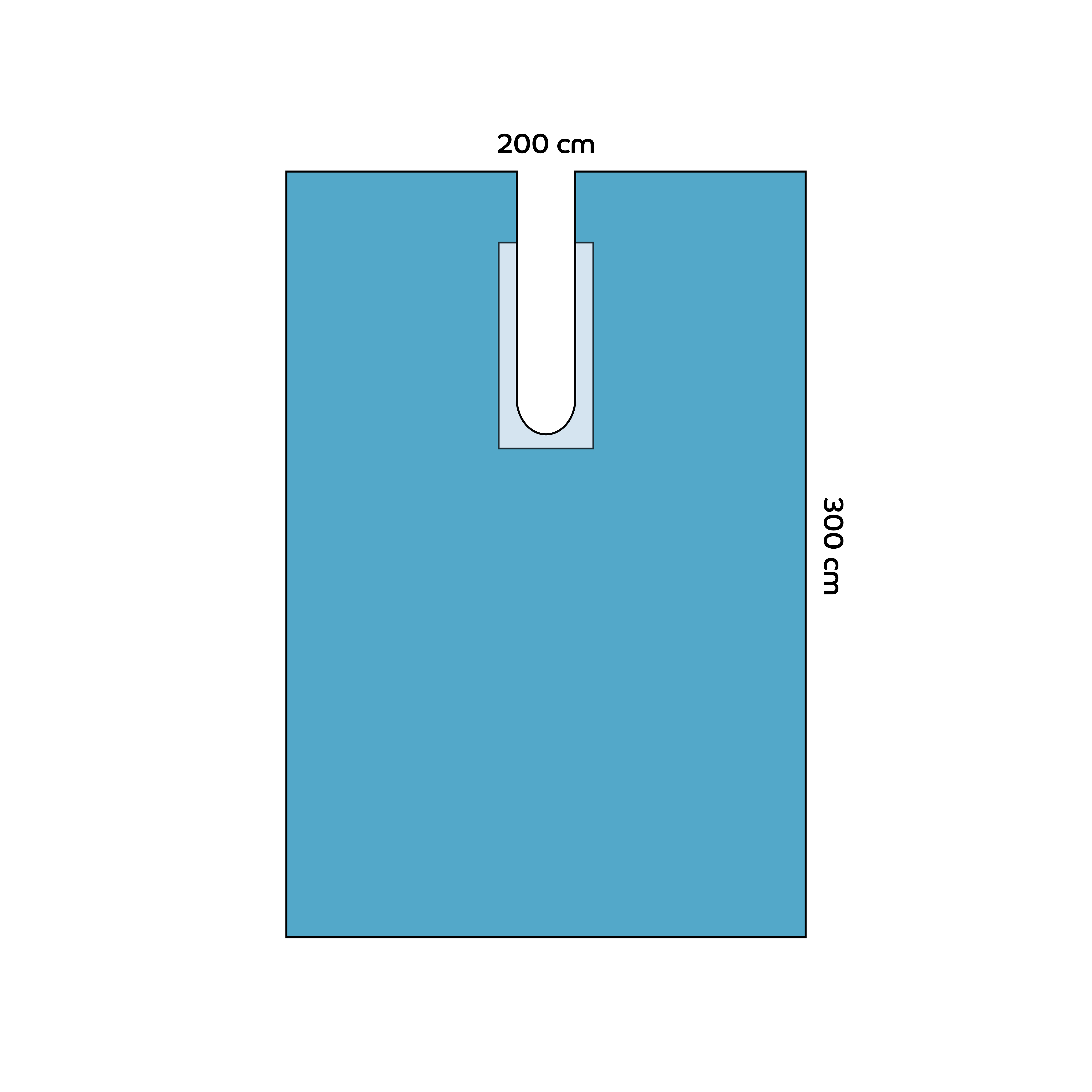 Sterile Self Adhesive Split film Drape