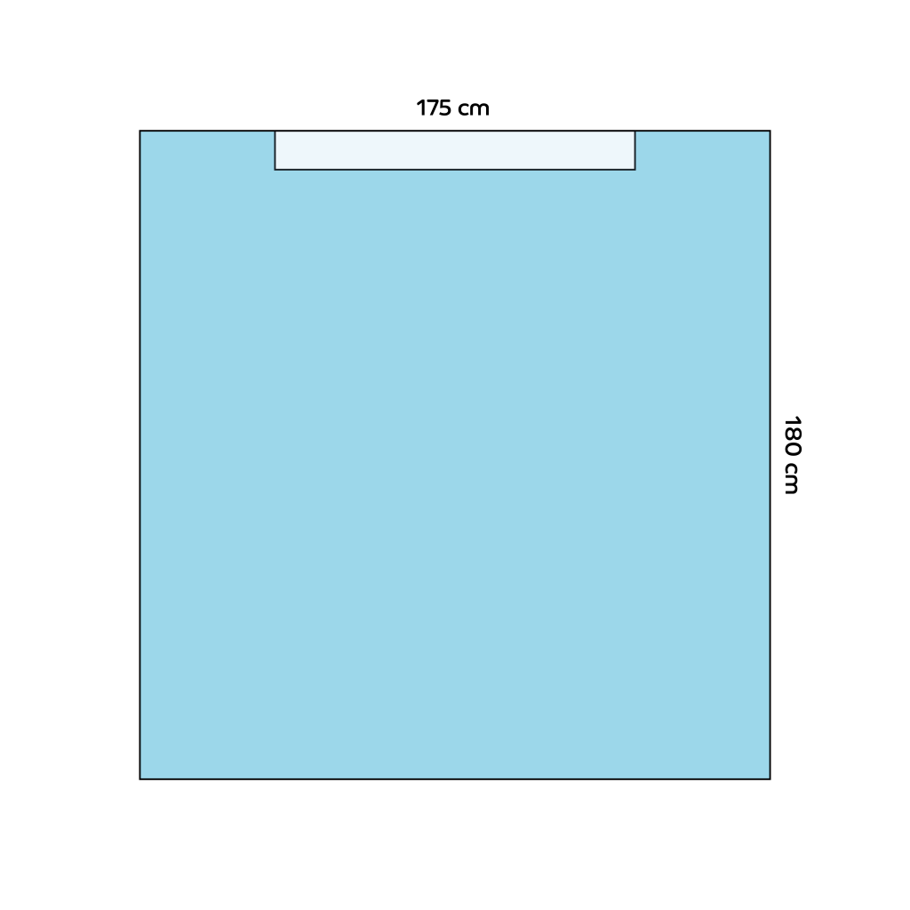 Sterile Self Adhesive fenestrated drape