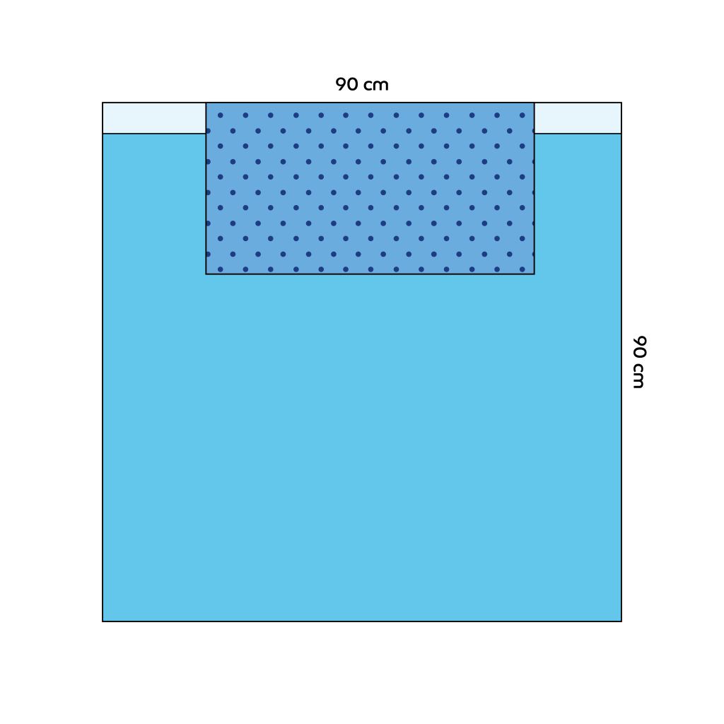 Epidural drape self adhesive