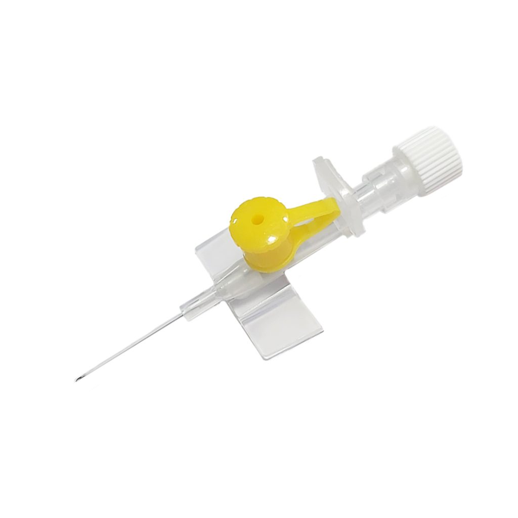 IV Cannula with Injection Valve and Wings 24G | Surgical & Wound Care ...