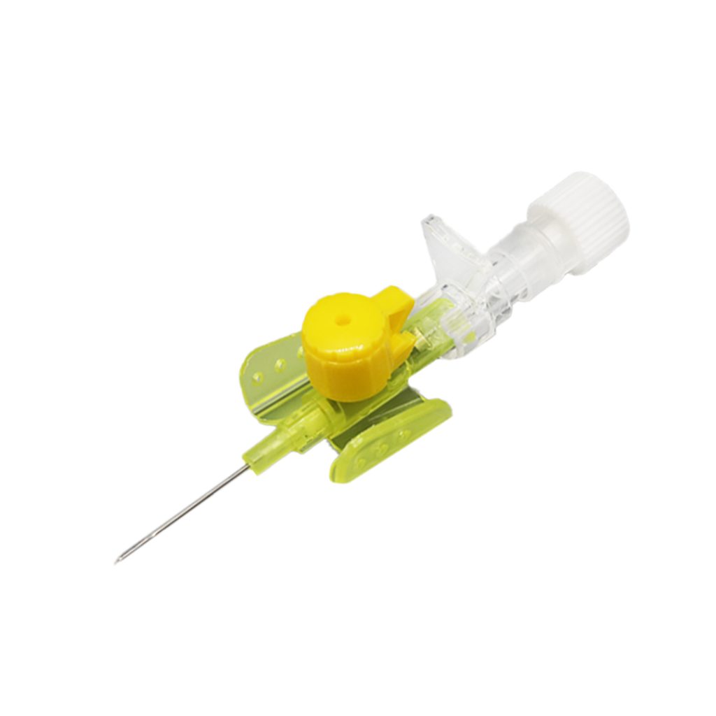 Safety Peripheral Intravenous Cannula Ported with Wings - 24G ...
