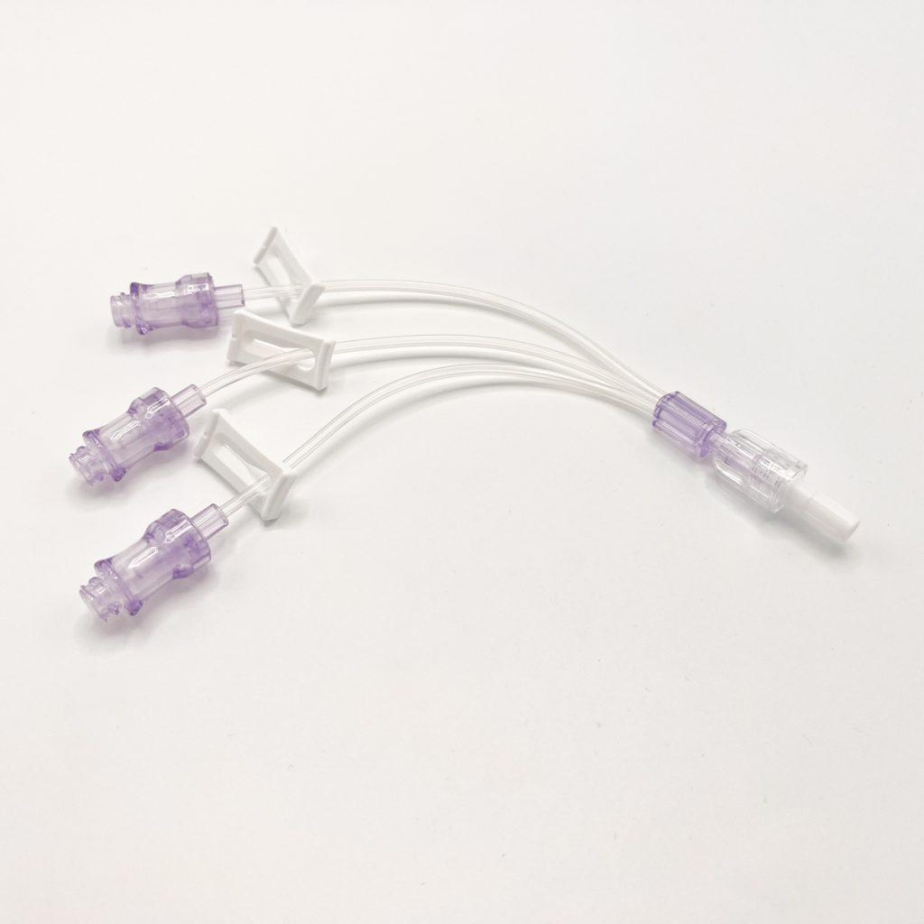 Microbore Extension Set, Triple-Lumen, 10cm with NEUTRAL Needle-Free ...