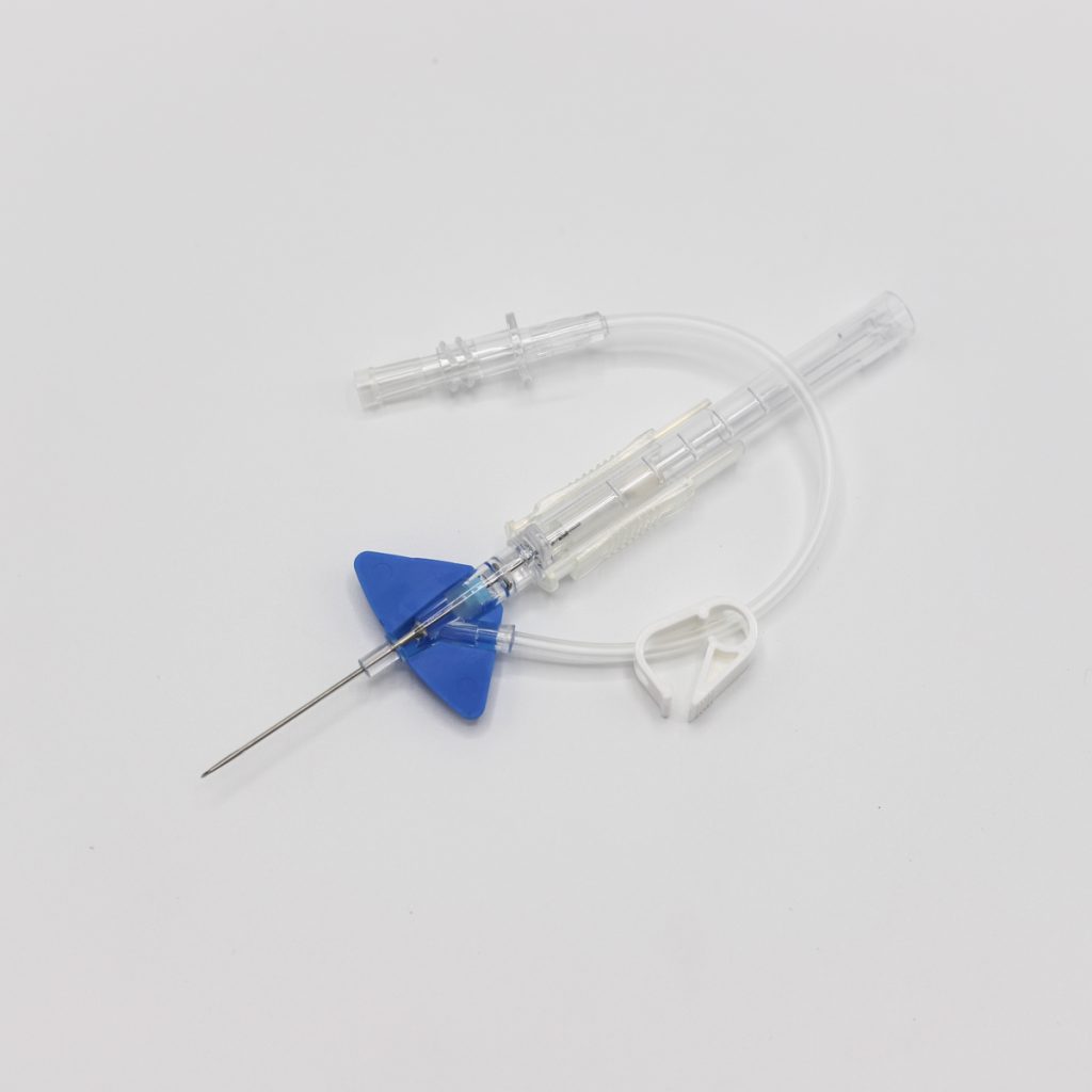 Safety Integrated Cannula - 22g - Single Port with Blood Control ...